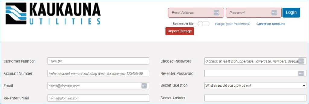 MyAccount - Kaukauna Utilities